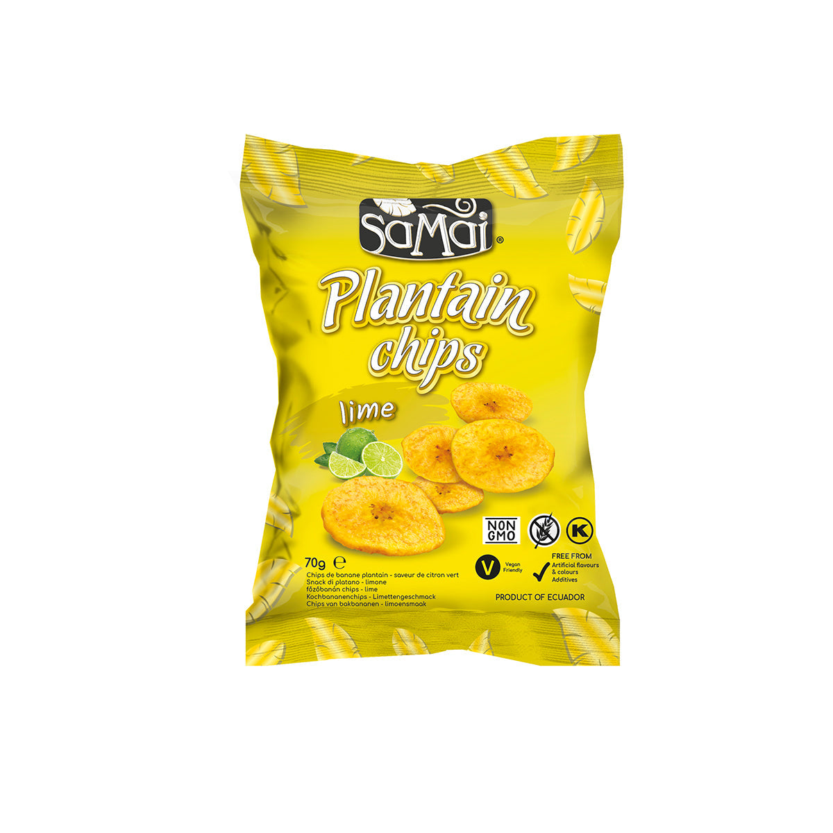 Samai Samai Plantain Chips Lime 70g