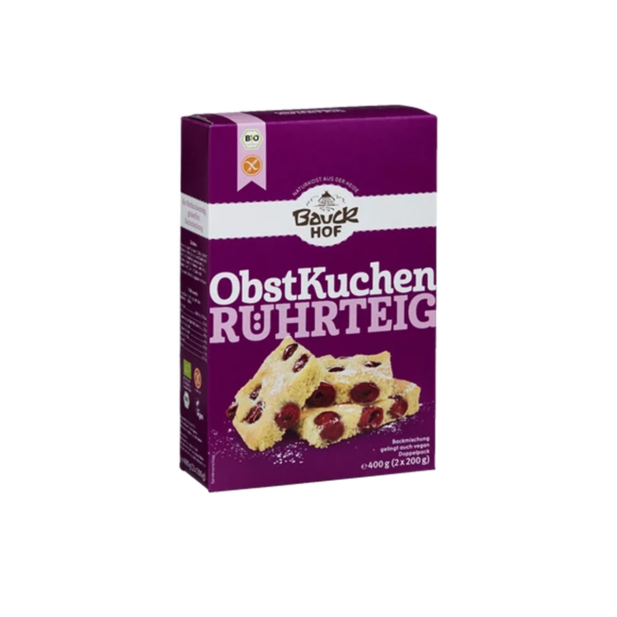 Bauck Hof Gyümölcsös sütemény lisztkeverék gluténmentes - bio - 400g