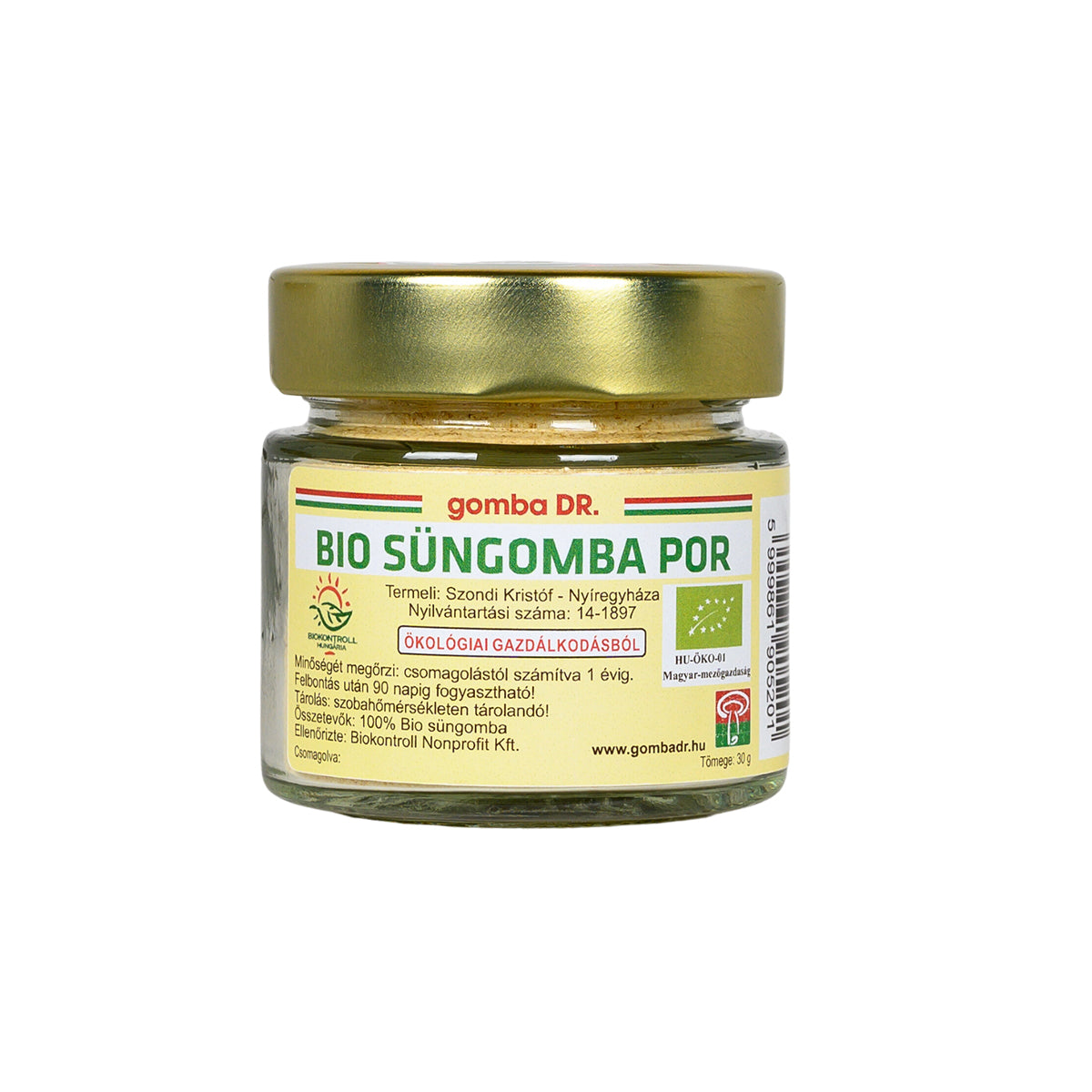 Süngomba őrlemény - bio - 30g – Bio-Barát Biobolt