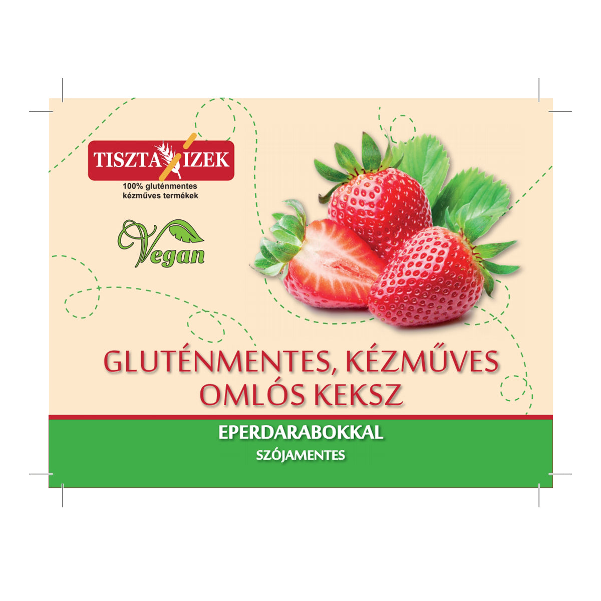 Tiszta Ízek Epres keksz - 180g | Bio-Barát Biobolt